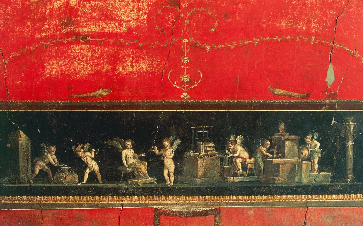 Frieze with Cupid, House of Vettii, Pompeii (UNESCO World Heritage List)