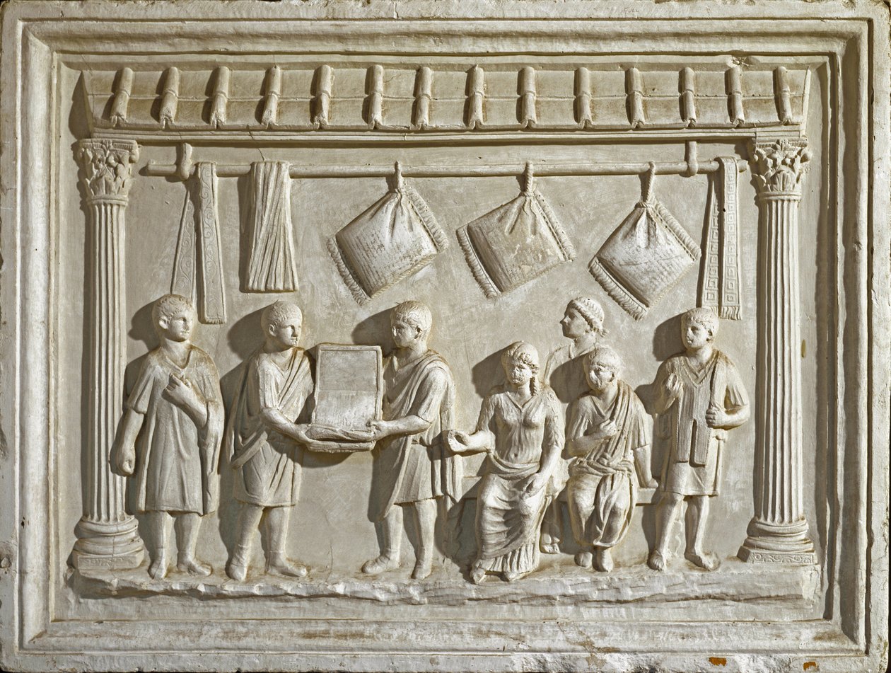 Mould Representing a Fabric and Tapestries, Roman Art, 2nd Century AD