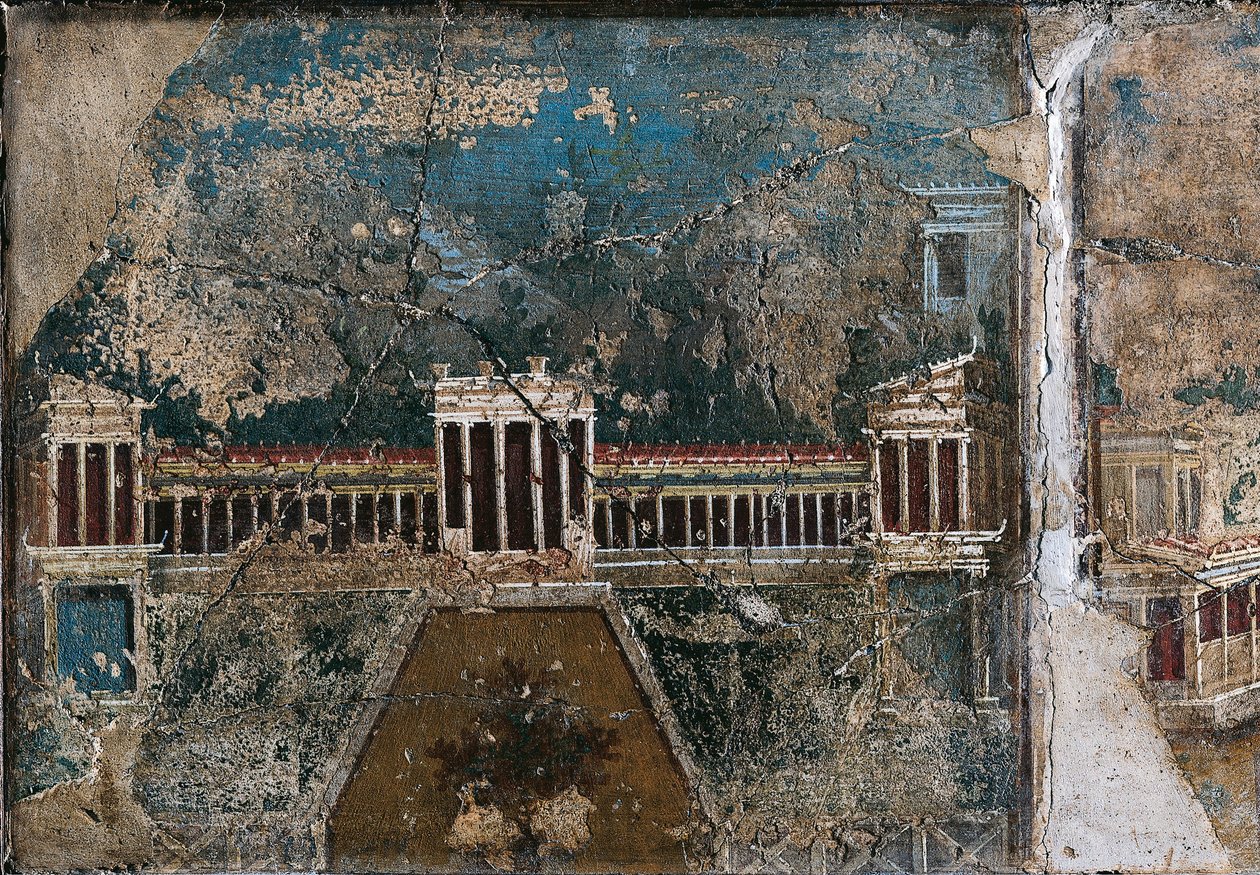 Third Style Fresco Depicting Architectural Landscape (detail)