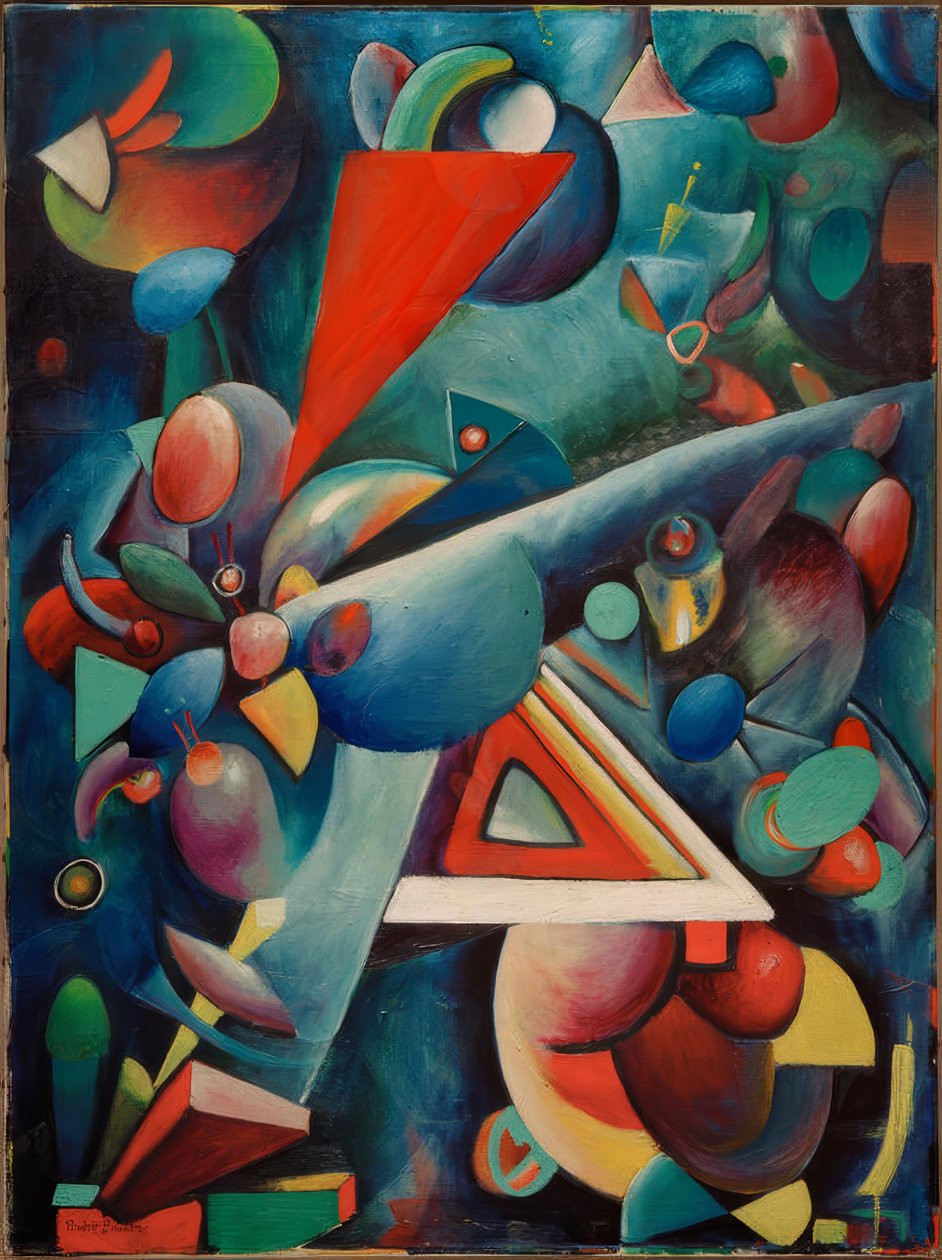 Composition XIV by Rudolf Bauer: Buy fine art print