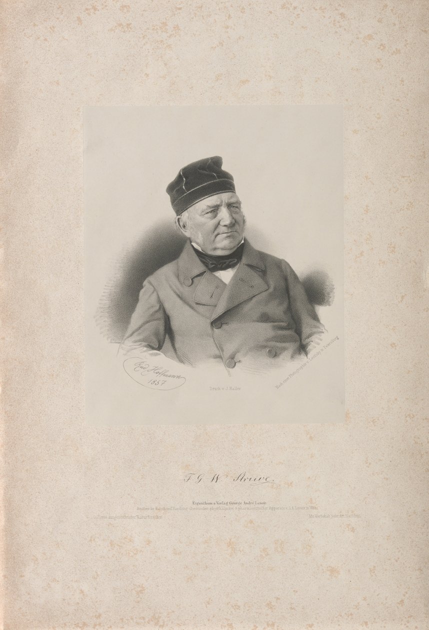 Friedrich Georg Wilhelm Vasily Yakovlevich von Struve 1793-1864