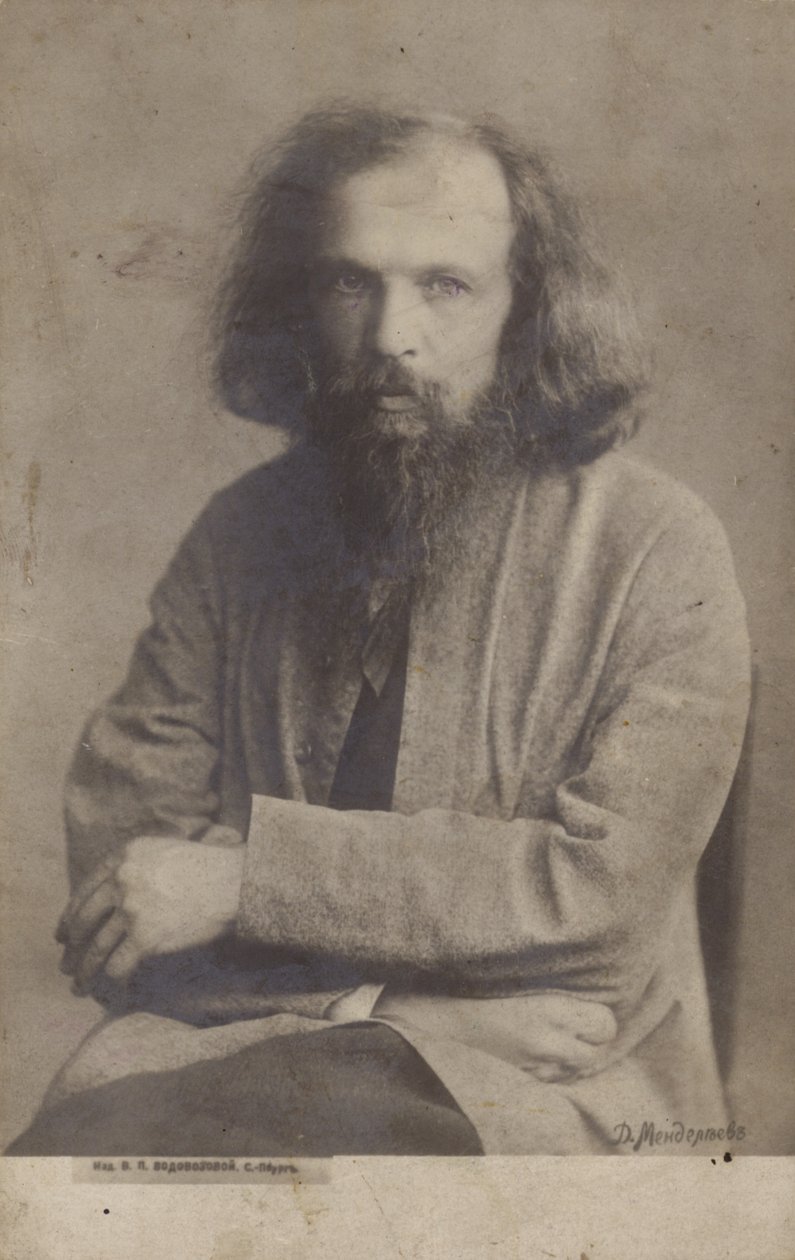 Dmitri Mendeleev by Russian Photographer: Fine art print