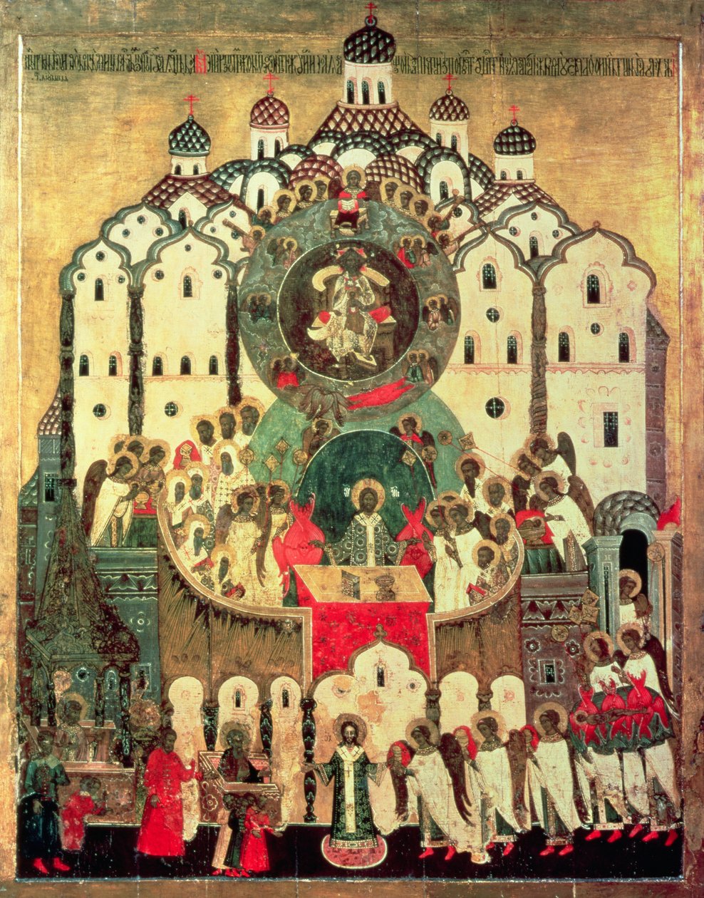 The Assembly of Angels by Russian School: Fine art print