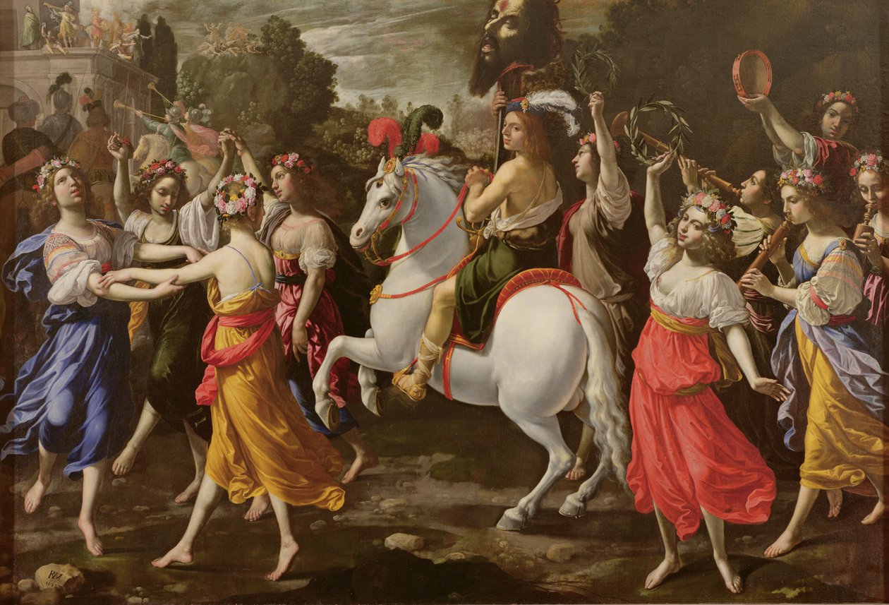 The Triumph of David by Rutilio Manetti: Fine art print