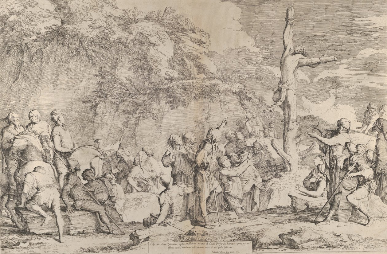 The Crucifixion of Polycrates the Tyrant after His Capture by the Persians