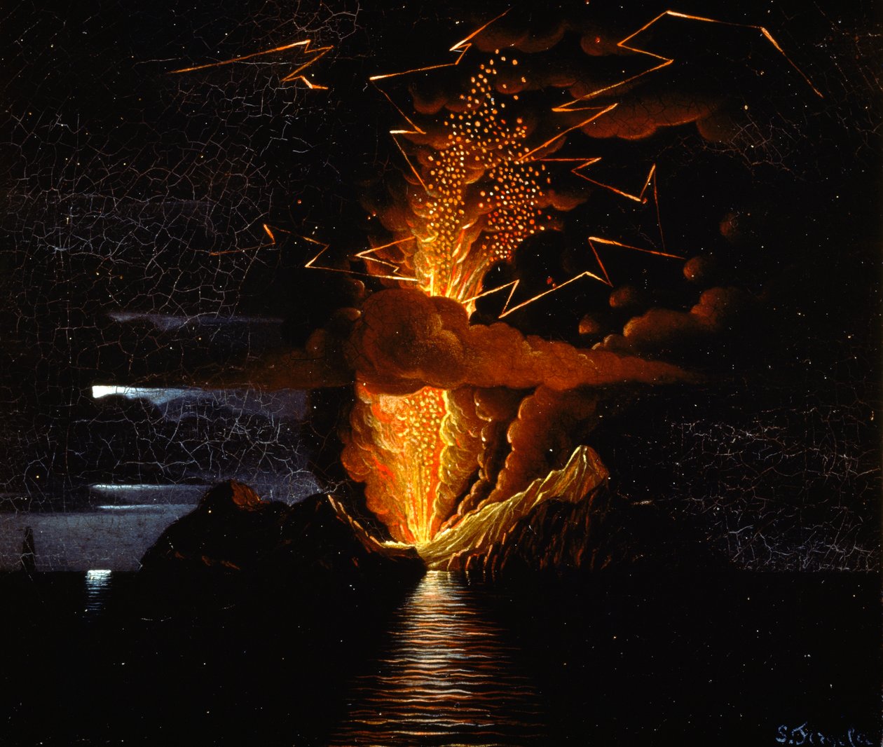 King Ferdinand Island, Circa 1831 by Salvatore Fergola