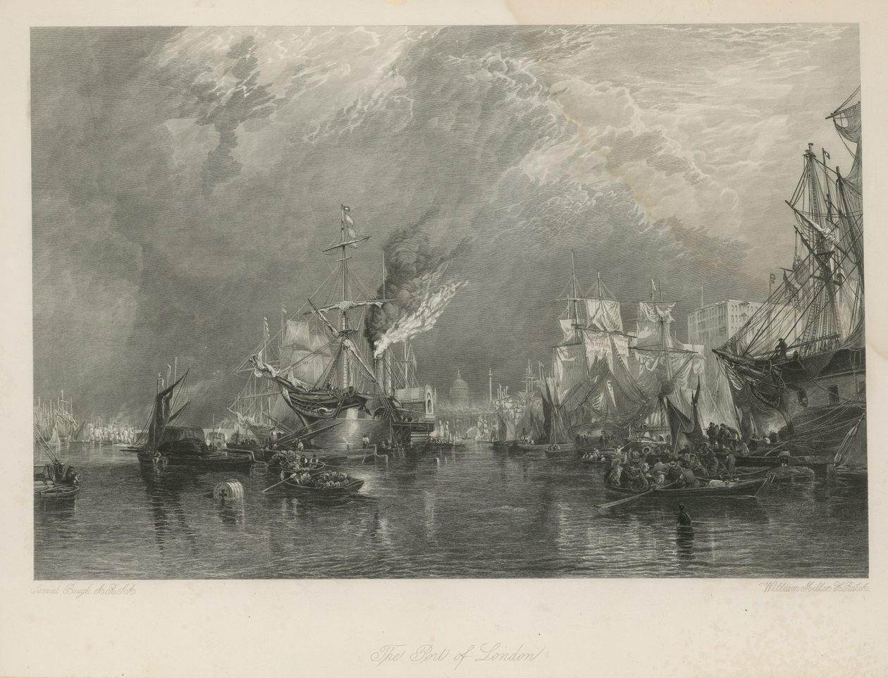 Port of London by Samuel Bough: Buy fine art print