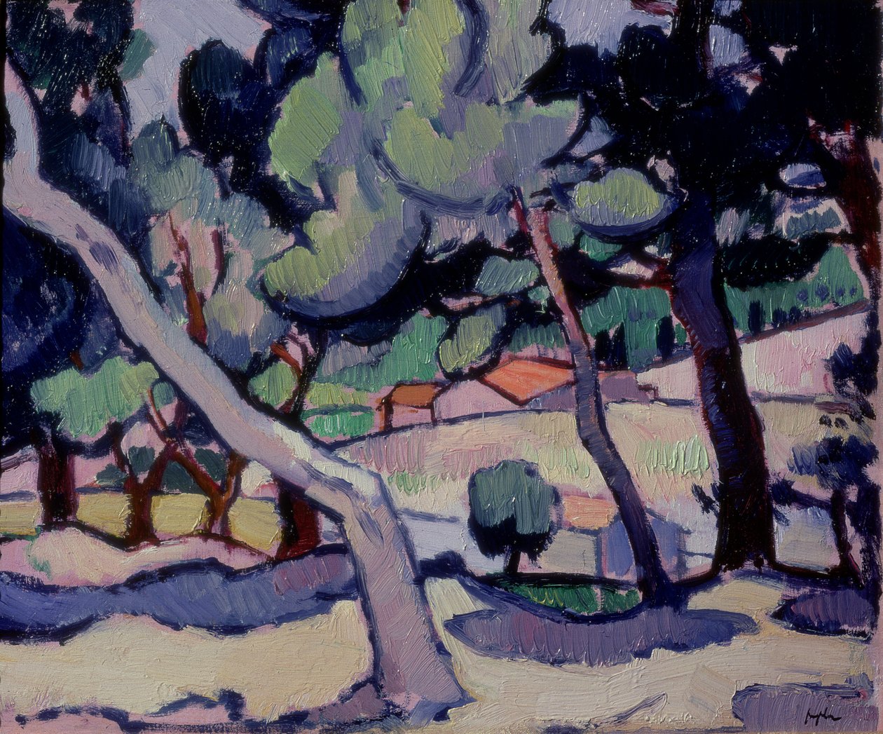 Cassis Landscape in Mid Spring by Samuel John Peploe