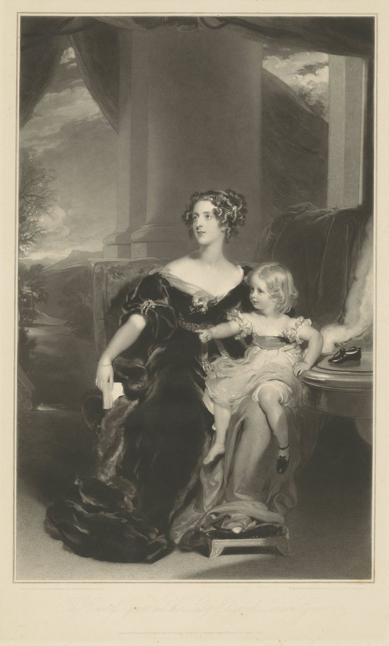 Portrait of Harriet, Countess Gower, and her Daughter