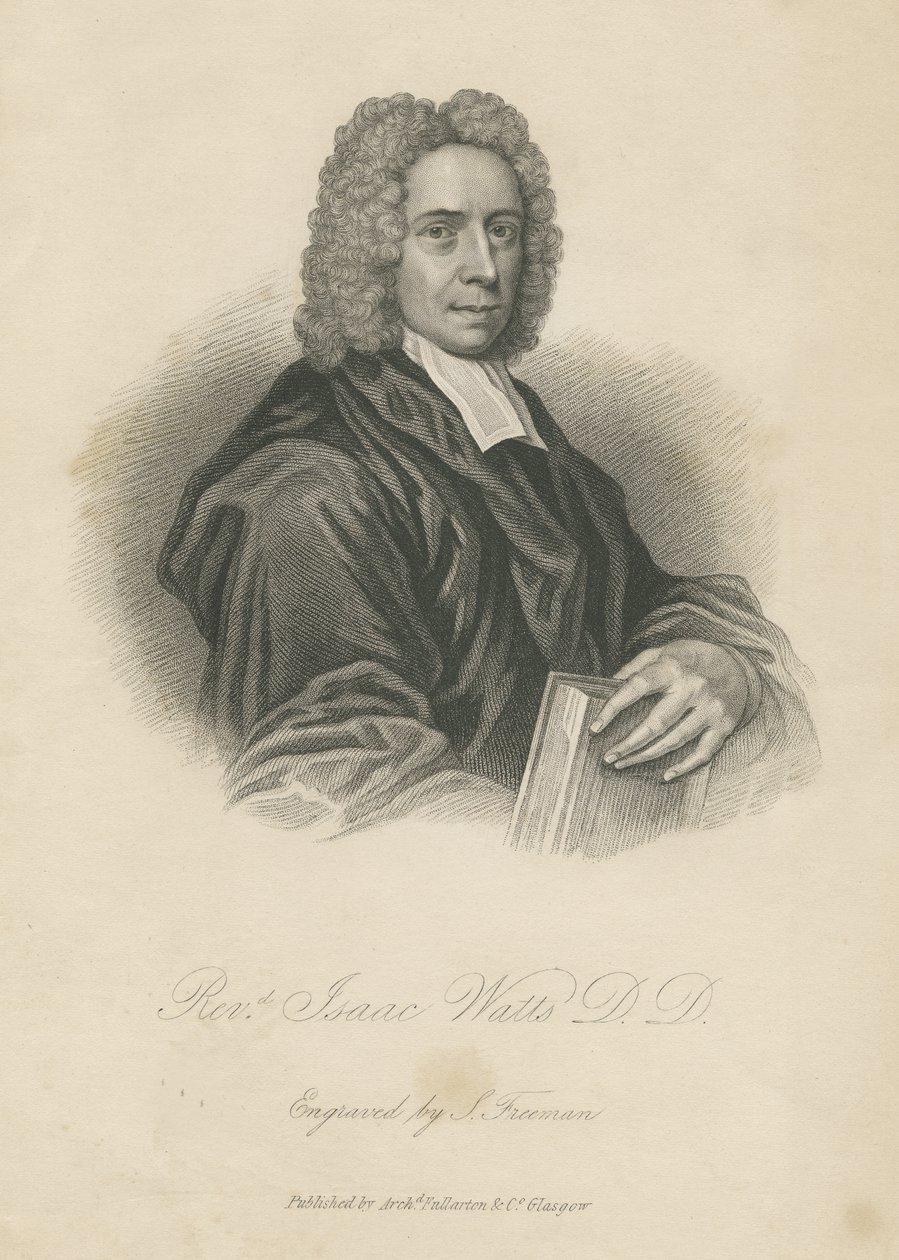Rev Isaac Watts by Samuel Freeman: Premium art reproduction