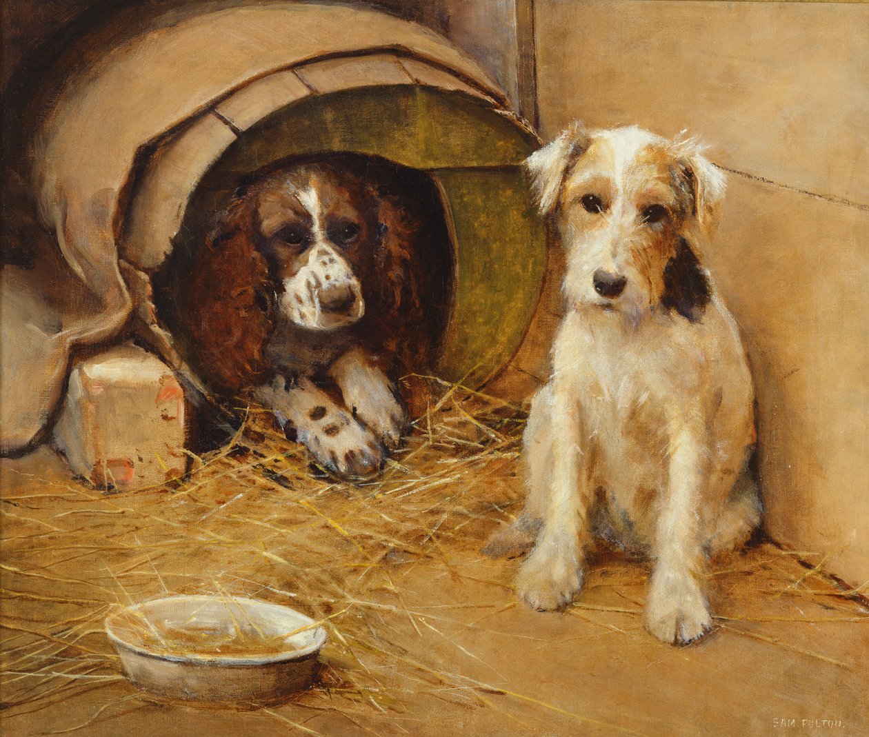In the Dog House by Samuel Fulton: Premium art reproduction