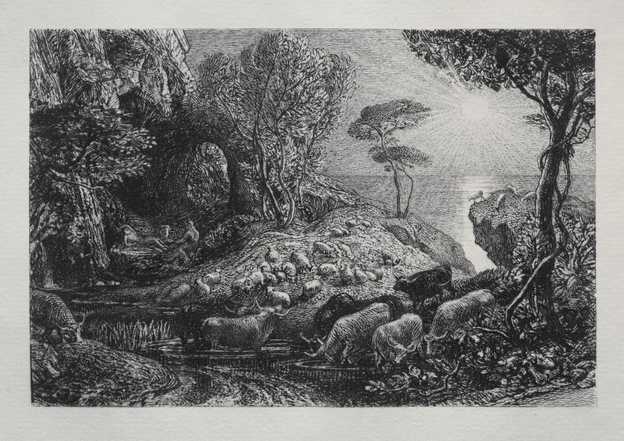 Moeris and Galatea by Samuel Palmer: Buy fine art print
