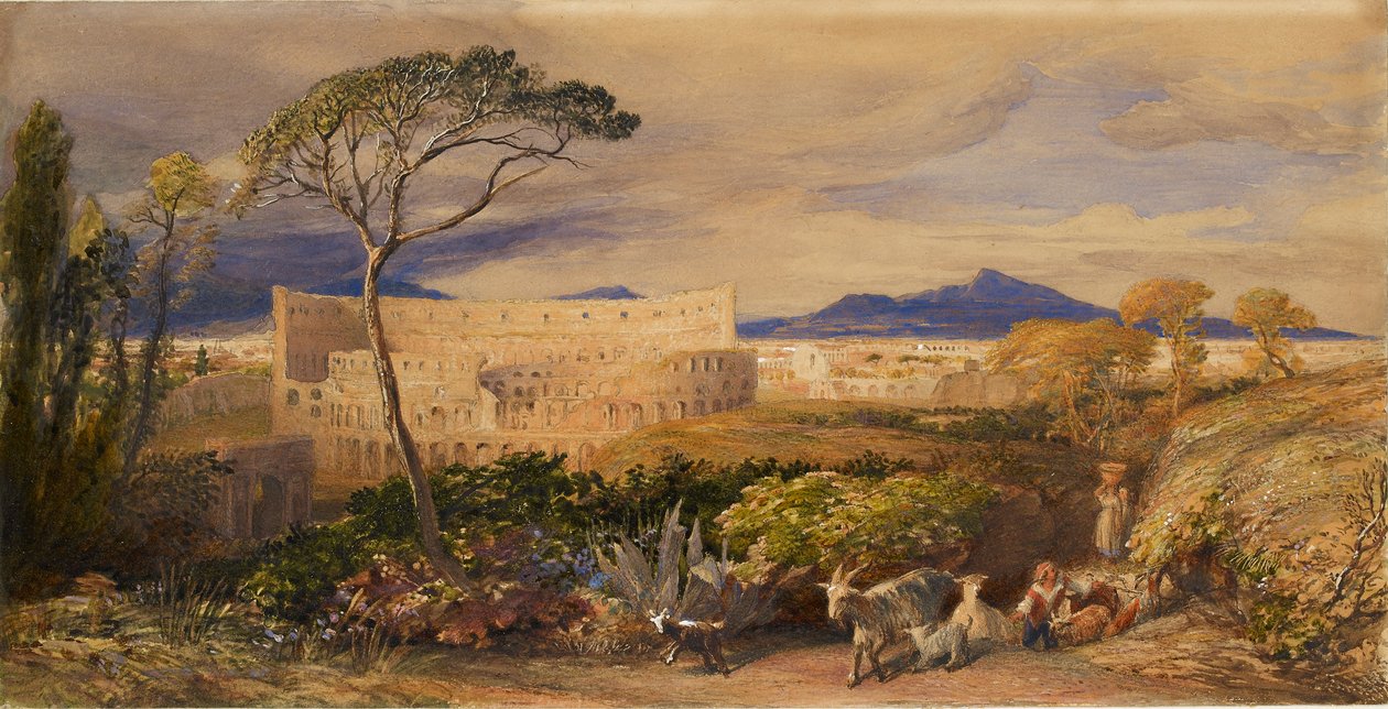 The Colosseum and Alban Mount by Samuel Palmer