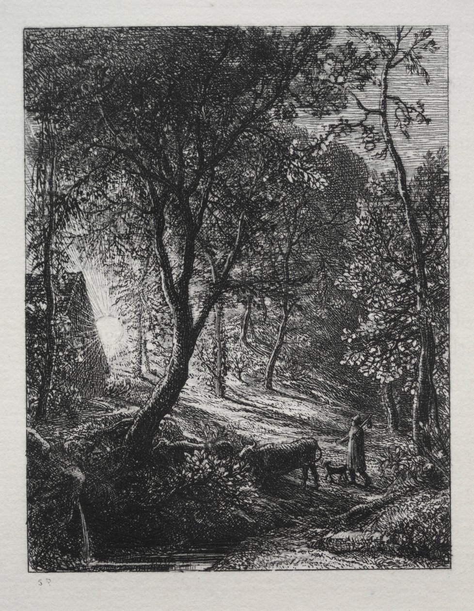 The Herdsman's Cottage by Samuel Palmer: Fine art print