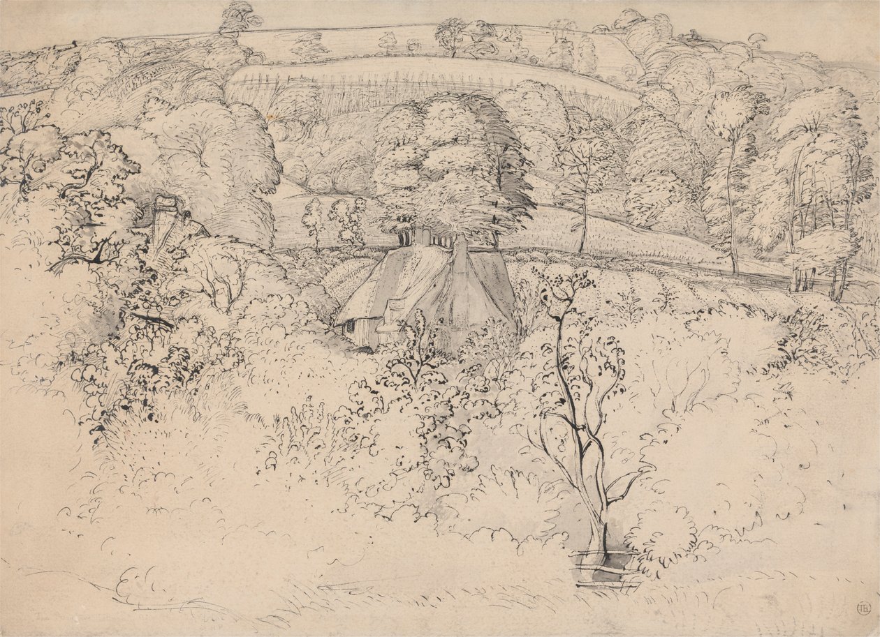 The Primitive Cottage, Shoreham by Samuel Palmer
