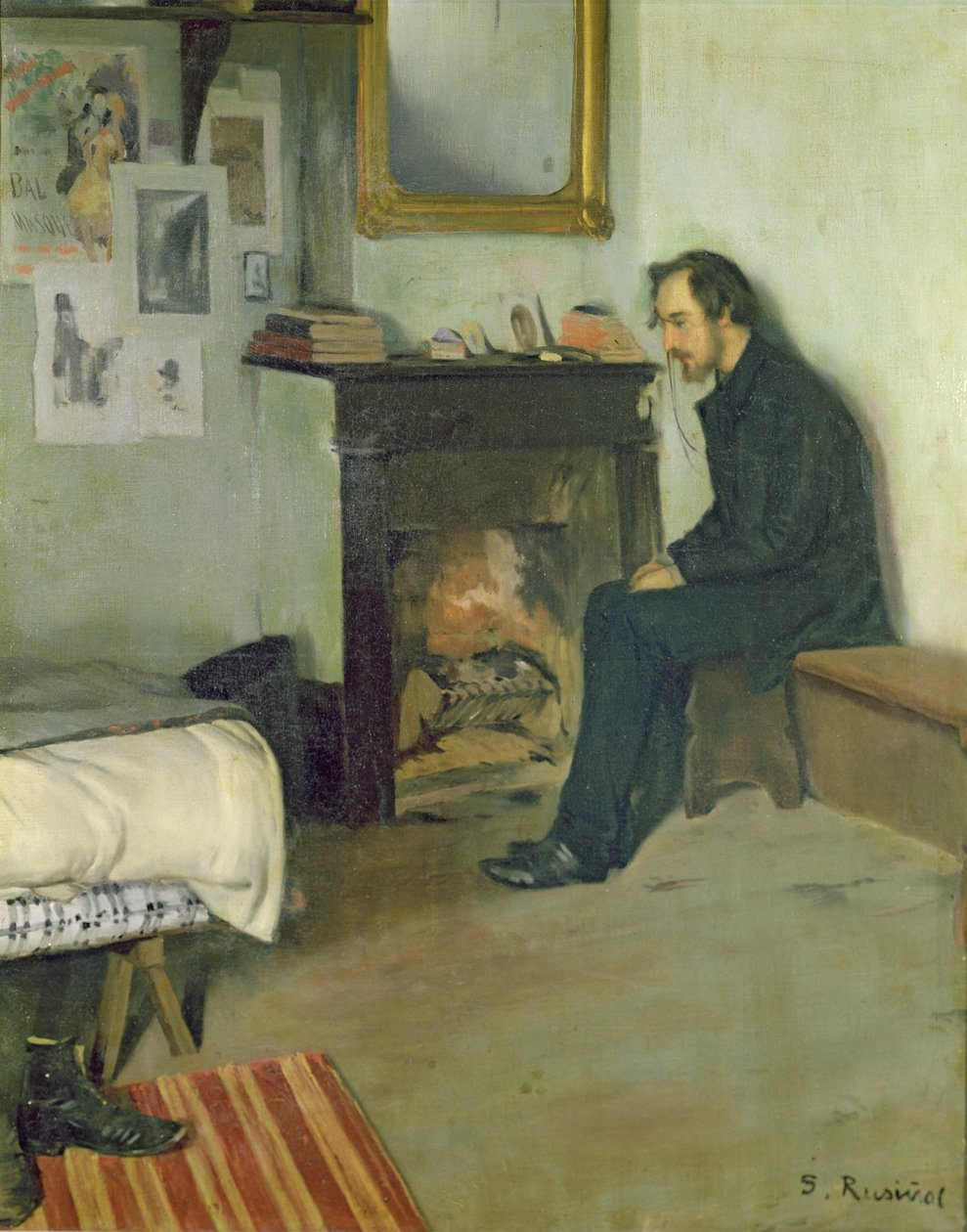 The Bohemian (portrait of Erik Satie in his studio in Montmartre)