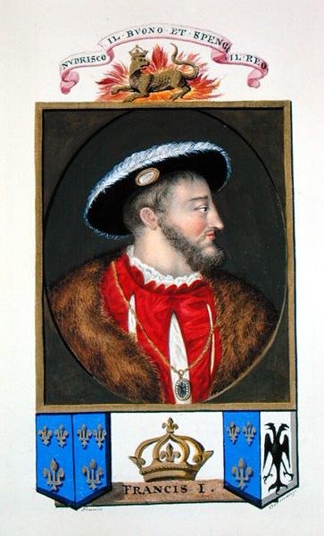 Portrait of Francois I King of France from 'Memoirs of the Court of ...