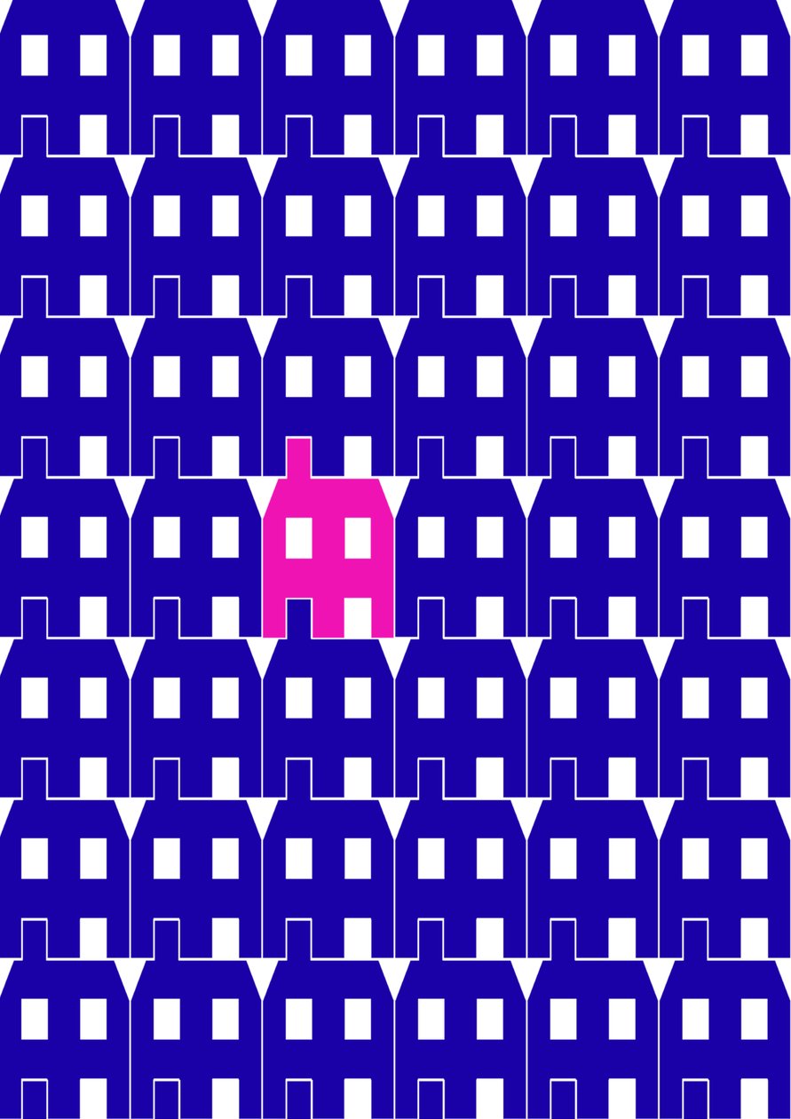 Blue Paper House, Large, 2020 by Sarah Evans