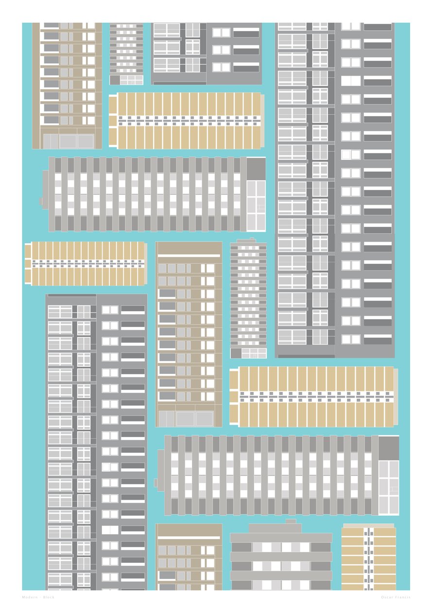 Modern Block, 2014 by Sarah Evans: Premium art reproduction