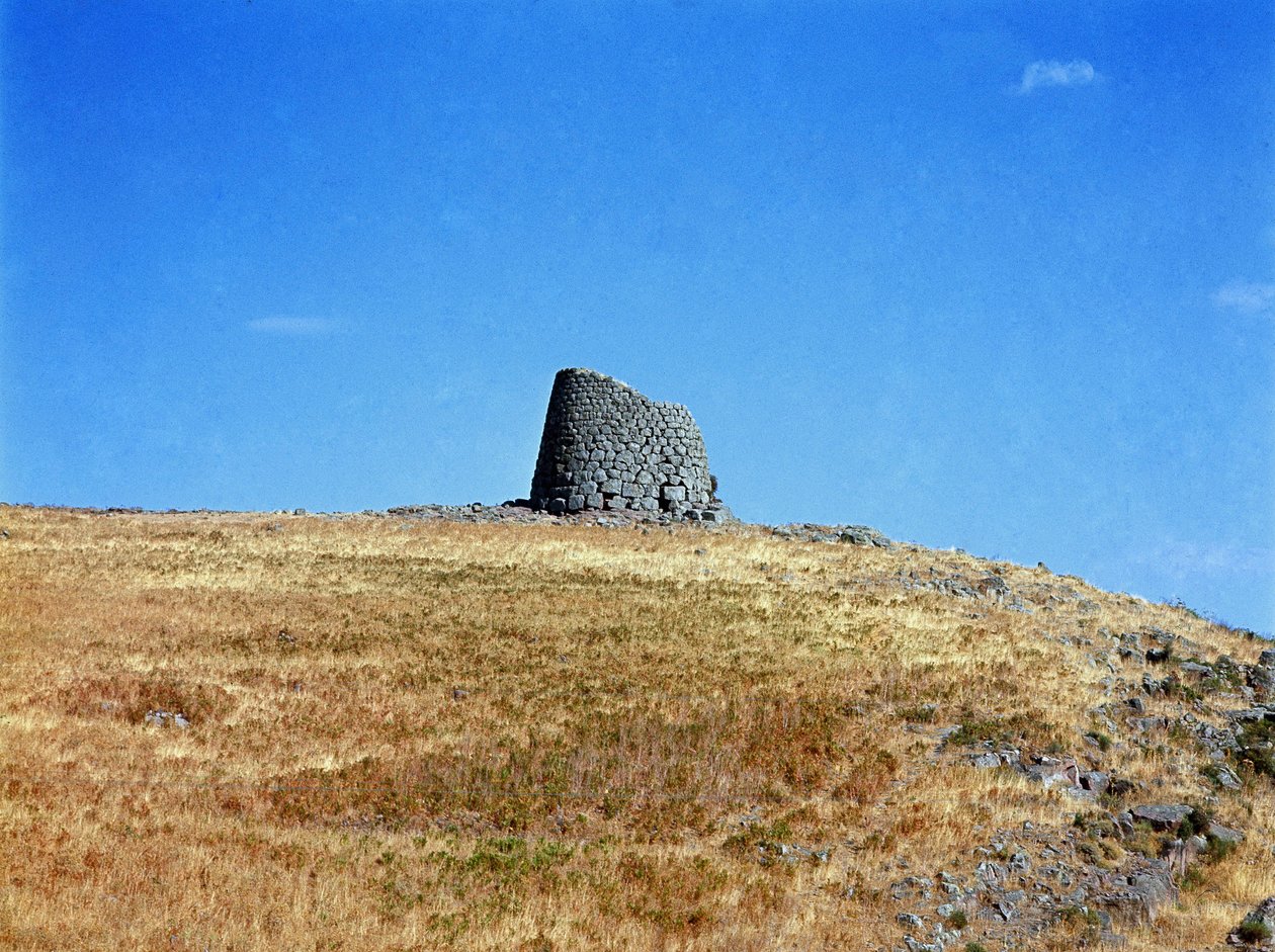 Nuragic culture (nuraghi) Sardinian: ruins of the nuragic city on the ...