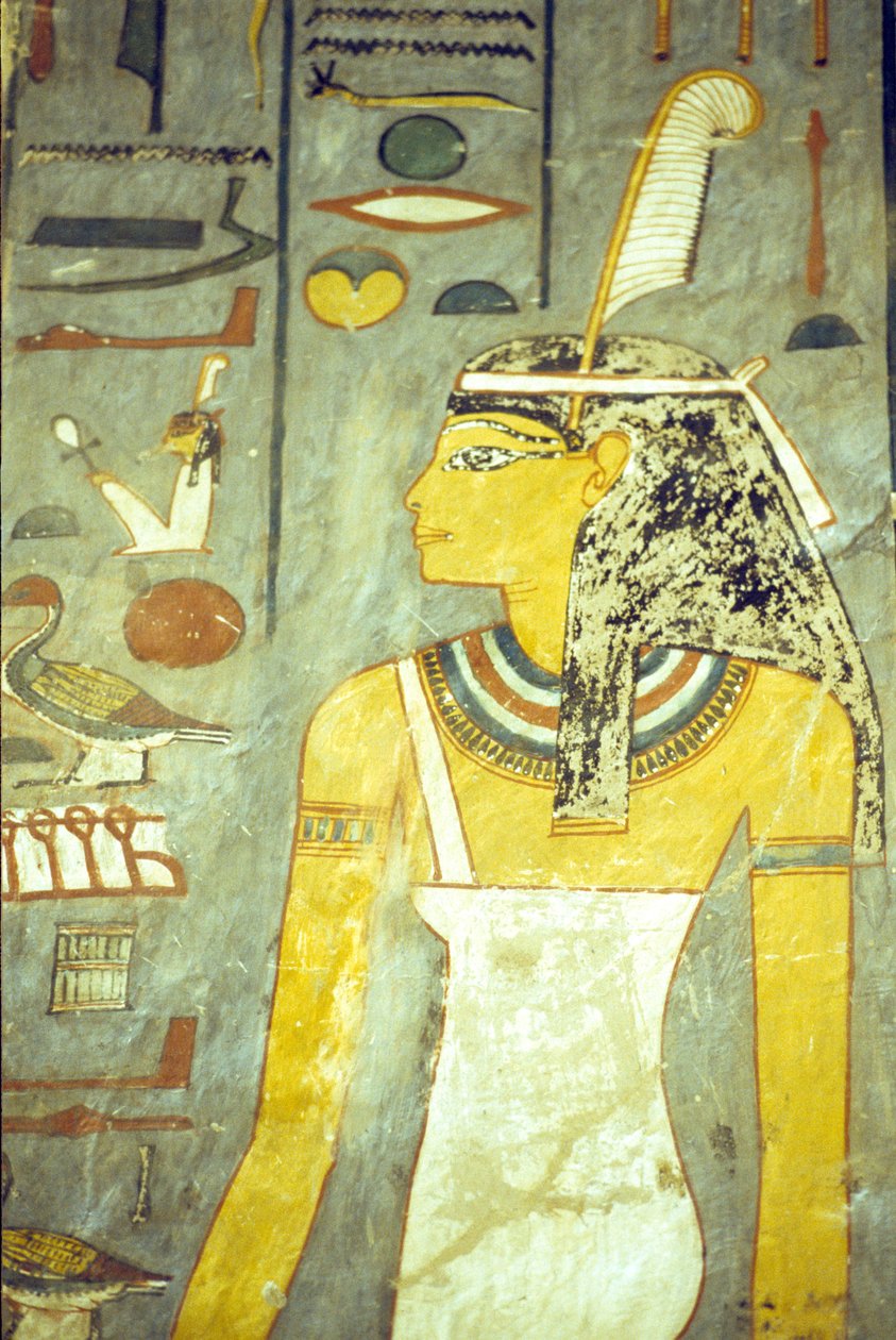Ancient Egypt, Carving/Painting, Tomb of Rameses I, Thebes, The Goddess ...