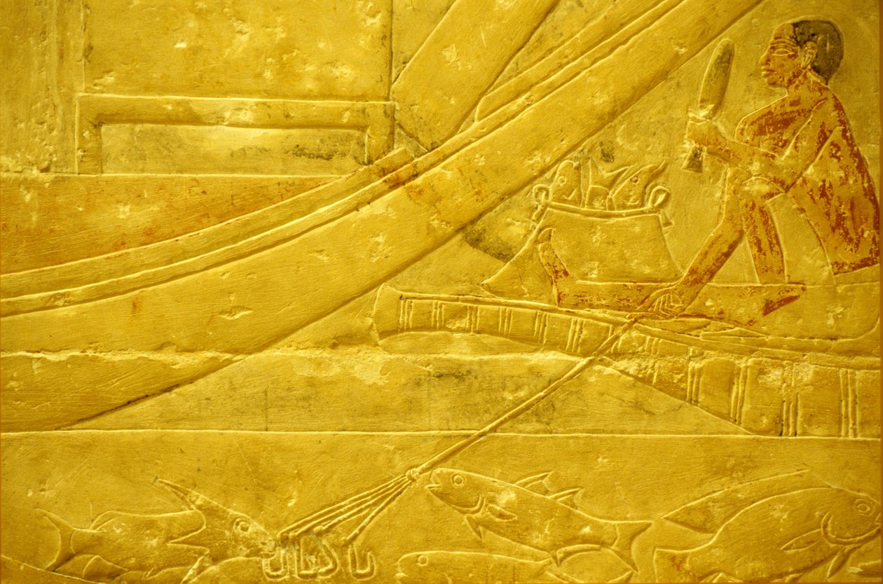 Ancient Egypt, Wall carving/painting, Mastaba/Tomb of Idout, Saqqara ...