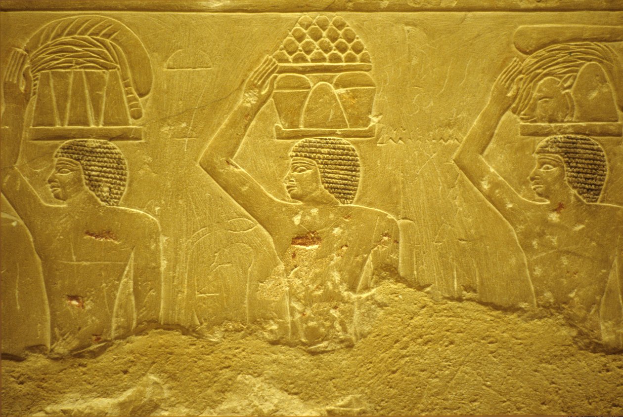 Ancient Egypt, Wall Carving/Painting, Mastaba/Tomb of Idout, Saqqara ...