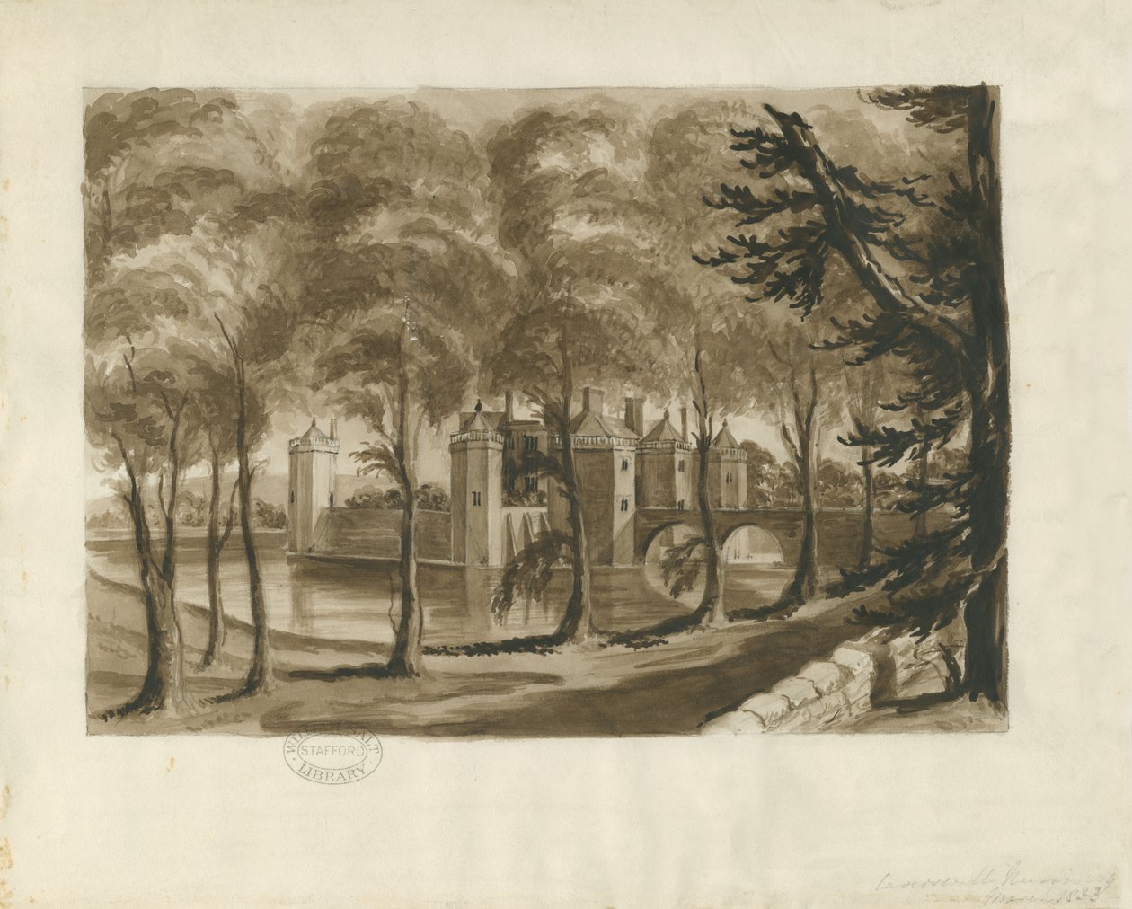 Caverswall Castle by School English: Buy fine art print