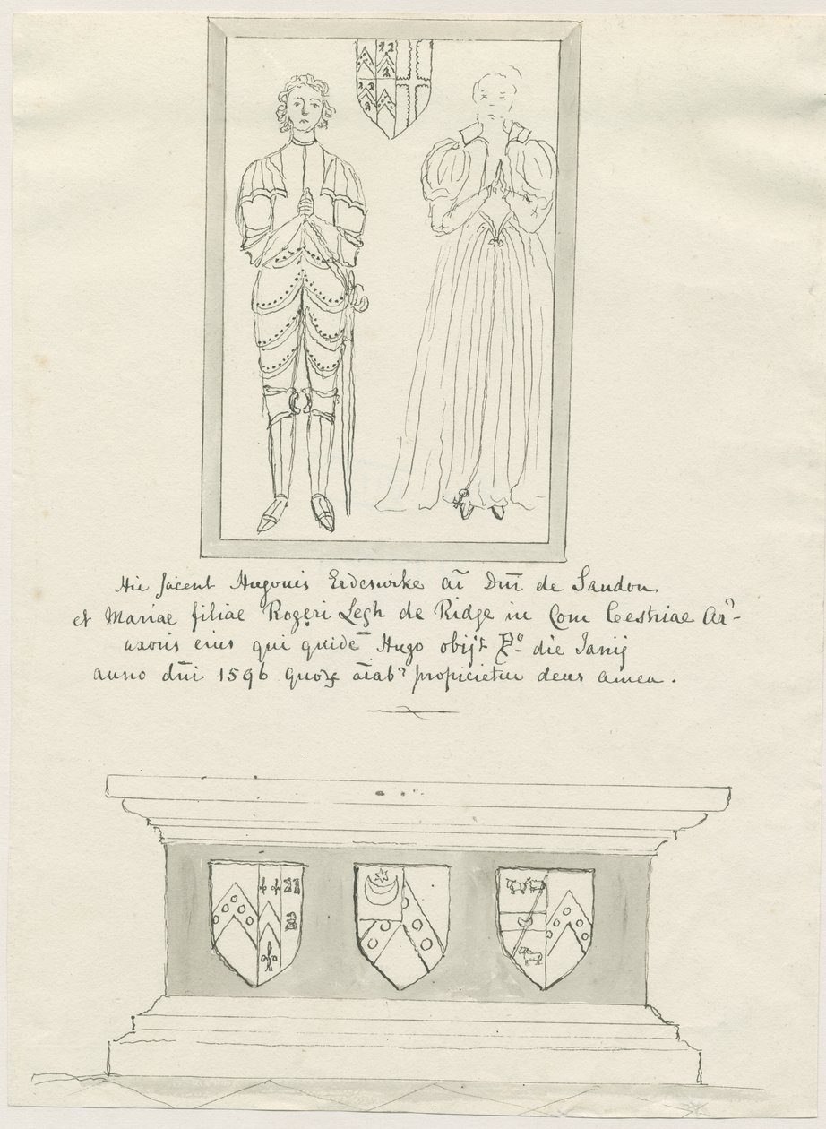 Sandon Church - Tomb of Hugh Erdeswicke and Mary Legh