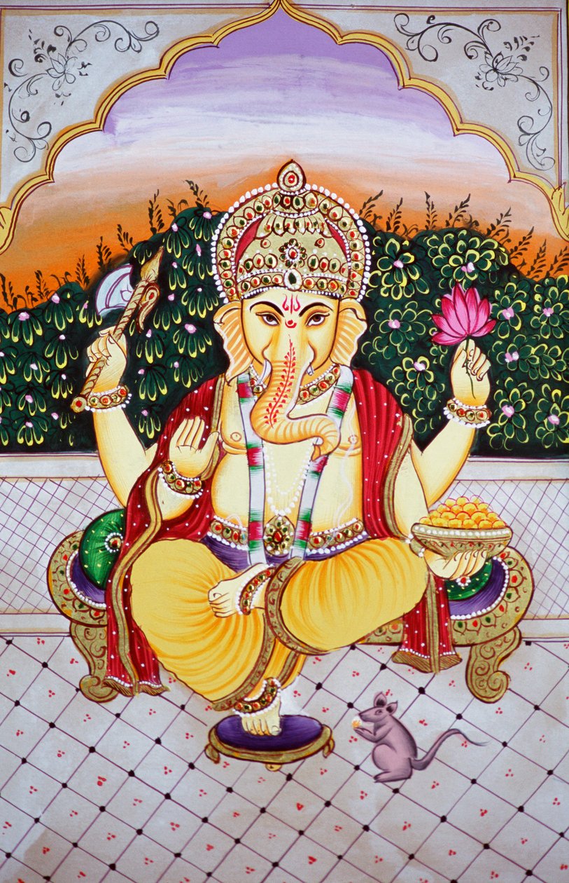 Lord Ganesha Ganpati by School Indian: Buy fine art print