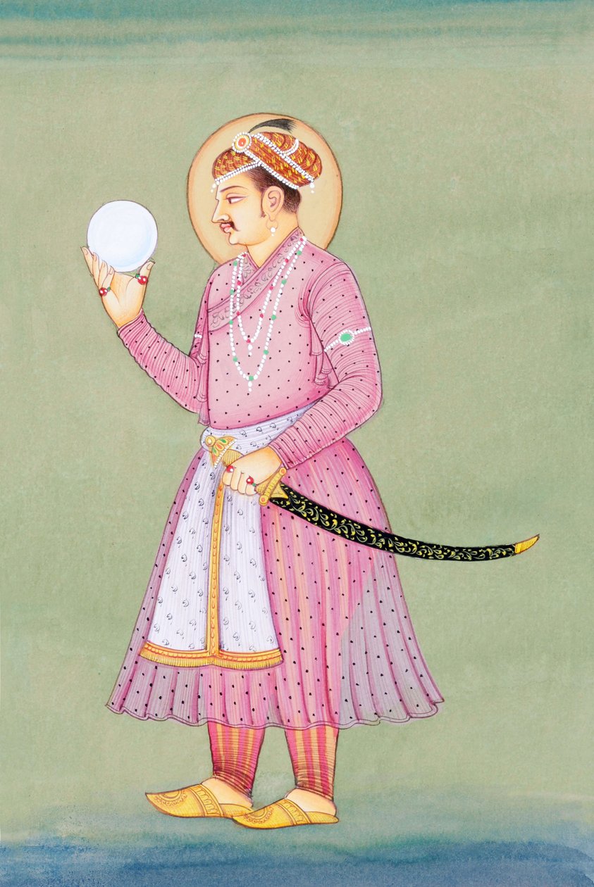 Miniature Painting of Mughal Emperor Jahangir