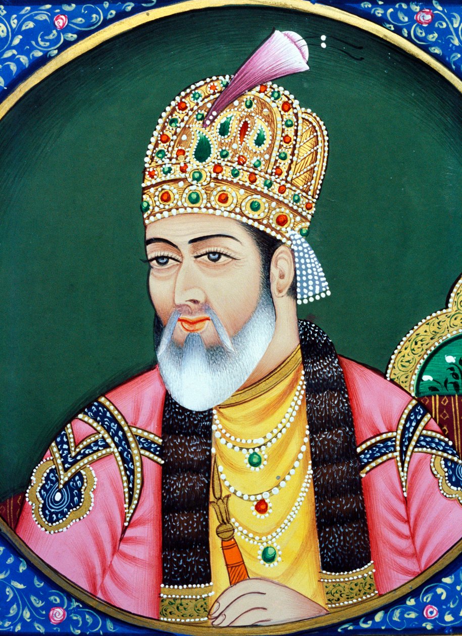 Mughal Emperor Shah Jahan Miniature Painting