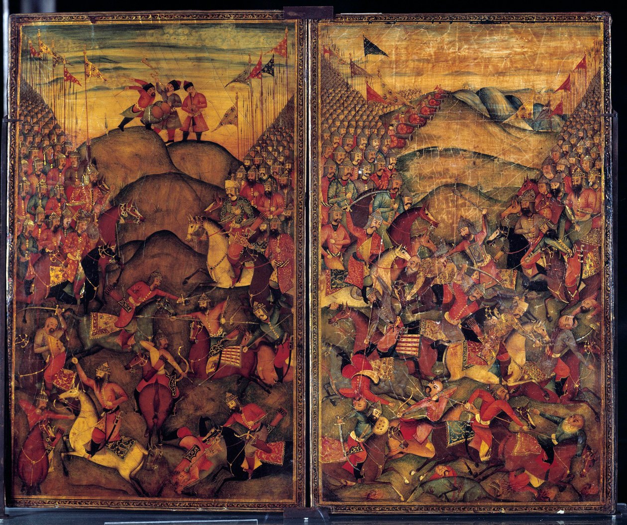 Battle Scene by School Iranian: Premium art reproduction