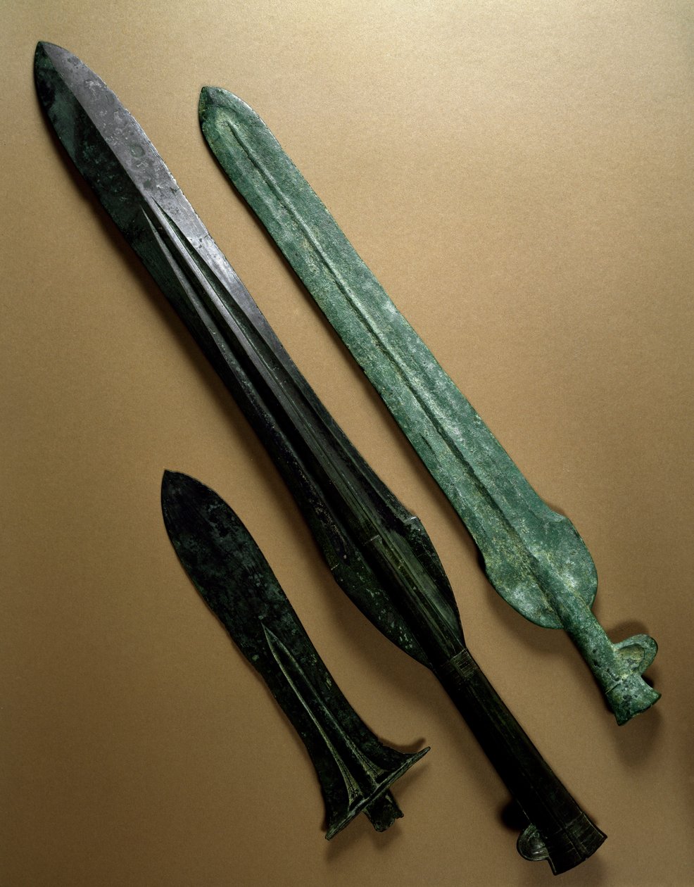 Bronze spear tips, Yayoi period (300 BC) by Japanese School