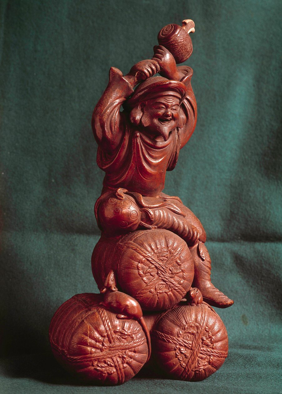 Japanese god Daikoku (Daikokuten), protector of farmers and god of ...