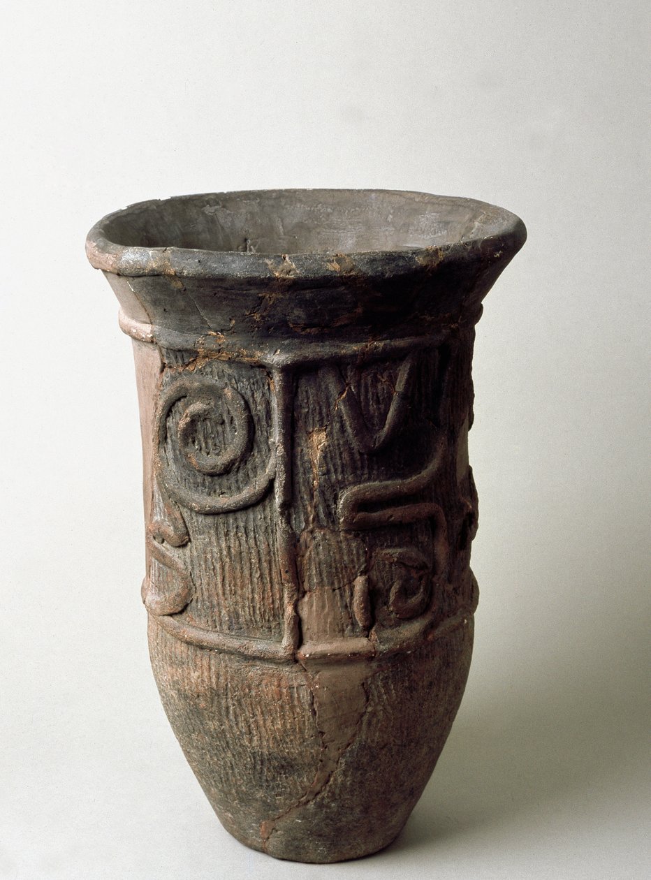 Terracotta jar from Chiba, Jomon period 13th-11th century BC