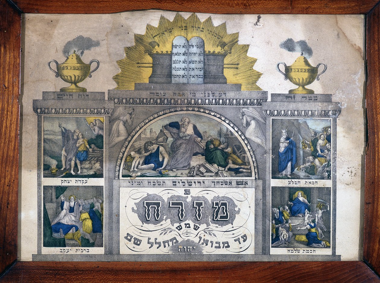 Mizrach Indicating the Direction of Jerusalem in Jewish Houses - Wenzel ...