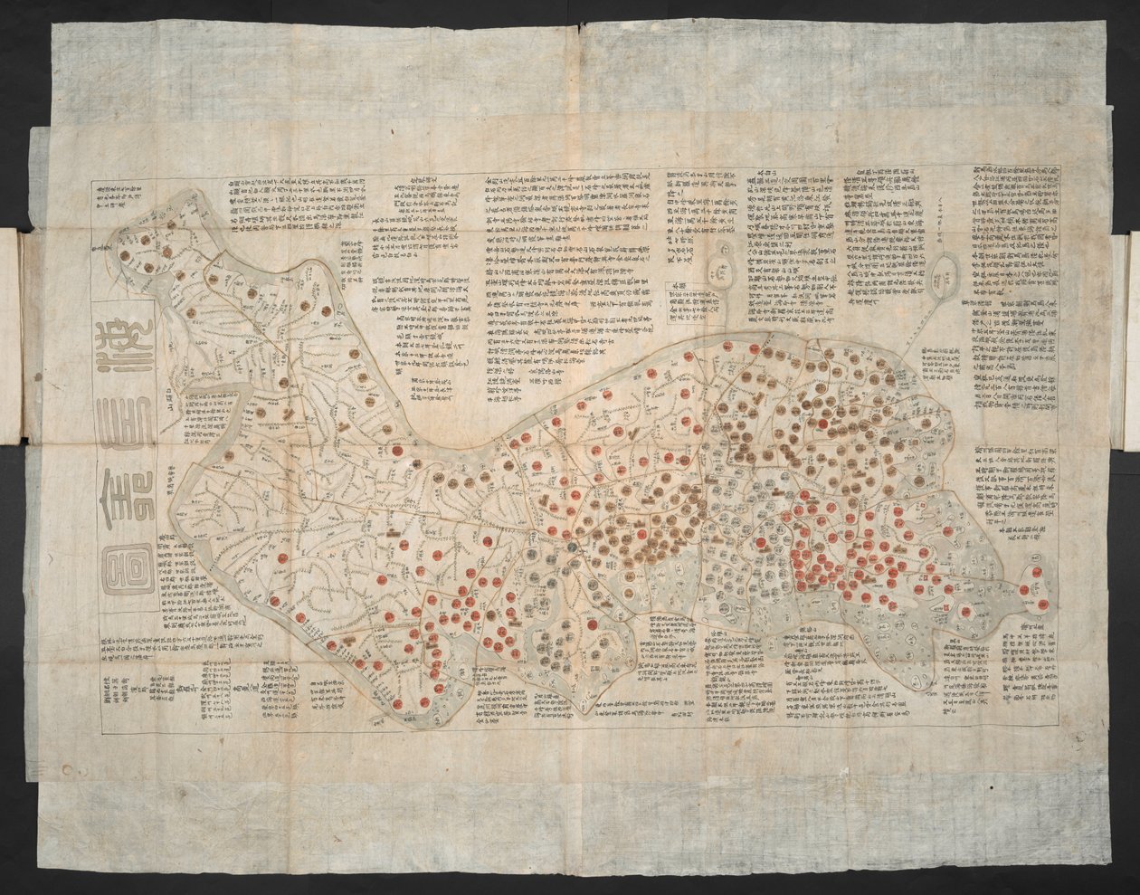 A Map of the Korean Peninsula Originally Created c.1820