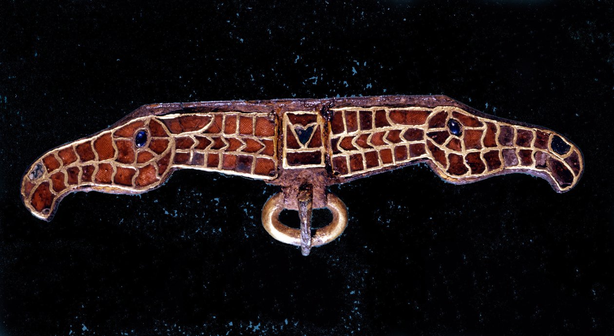 Merovingian fibula by School Merovingian: Fine art print