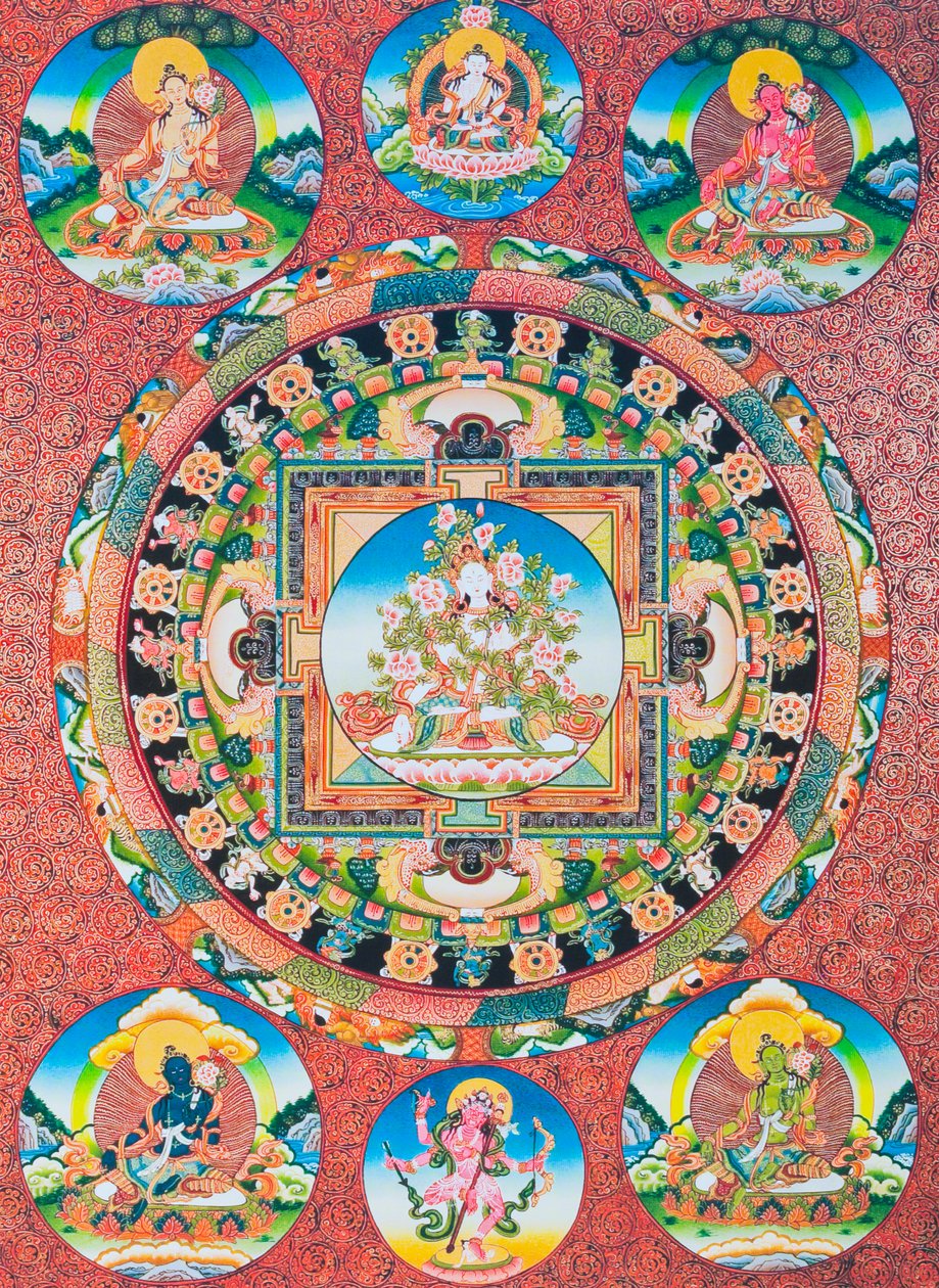 White Tara Mandala; the Seven Eyed Female Deity of the Buddhist ...
