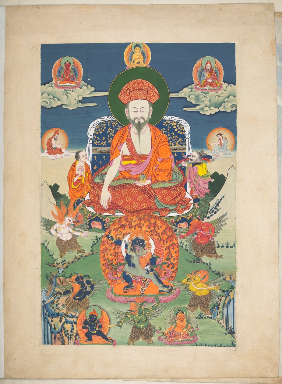One of 12 Drawings Depicting Tibetan Deities by a Tibetan Artist ...
