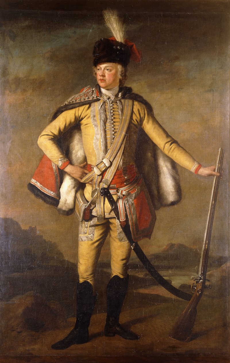 Portrait of John Lindsay, 20th Earl of Crawford and Lindsay, full ...