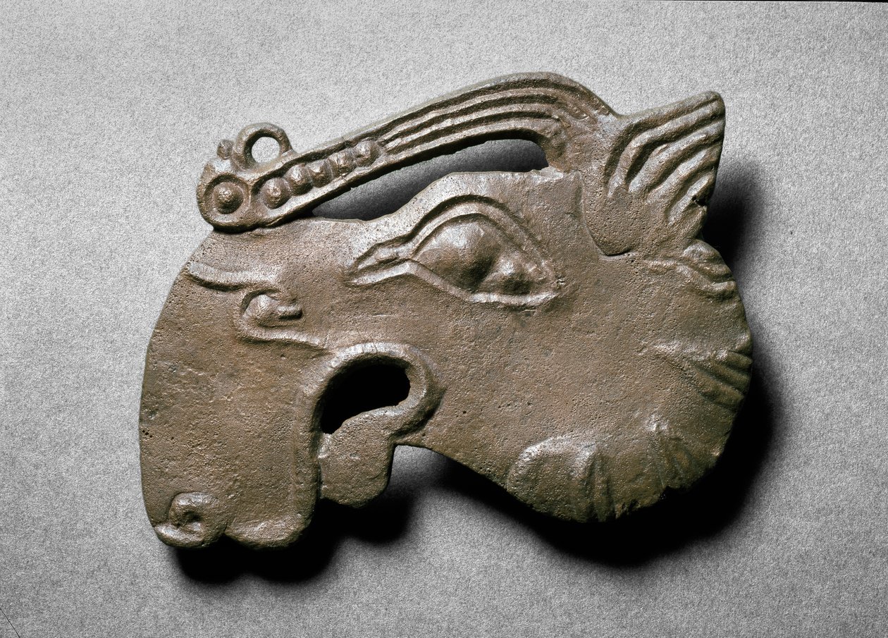 Elk's head plaque, from Grave VI at Nymphaeum by Scythian