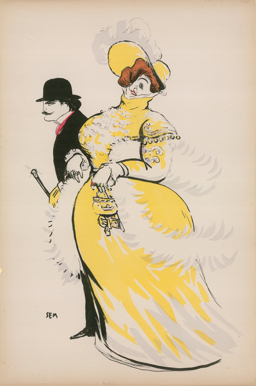 Cartoon by Sem: Highest-quality art reproduction