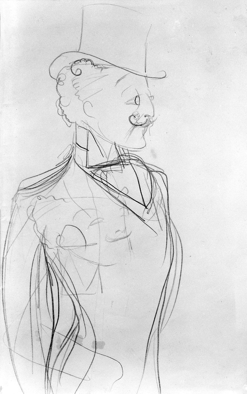 Portrait of Boni de Castellane by Sem: Buy fine art print