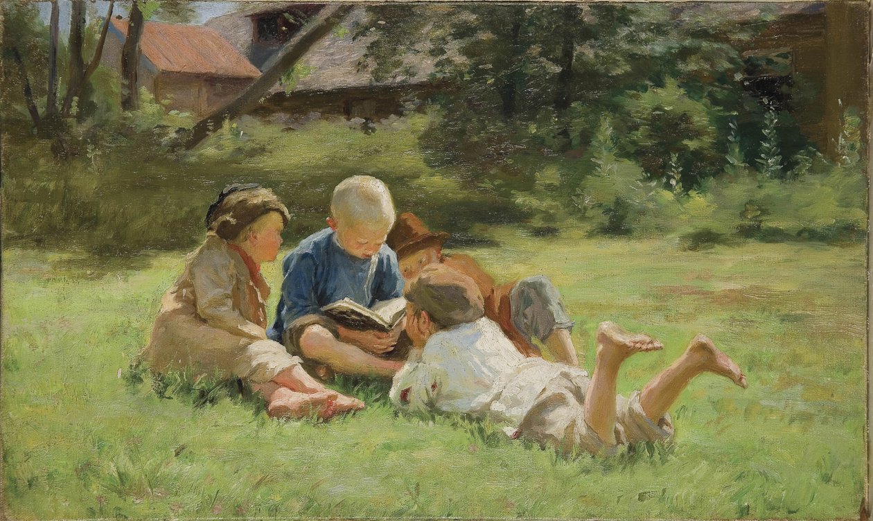 Children by Sergei Arsenevich Vinogradov: Fine art print