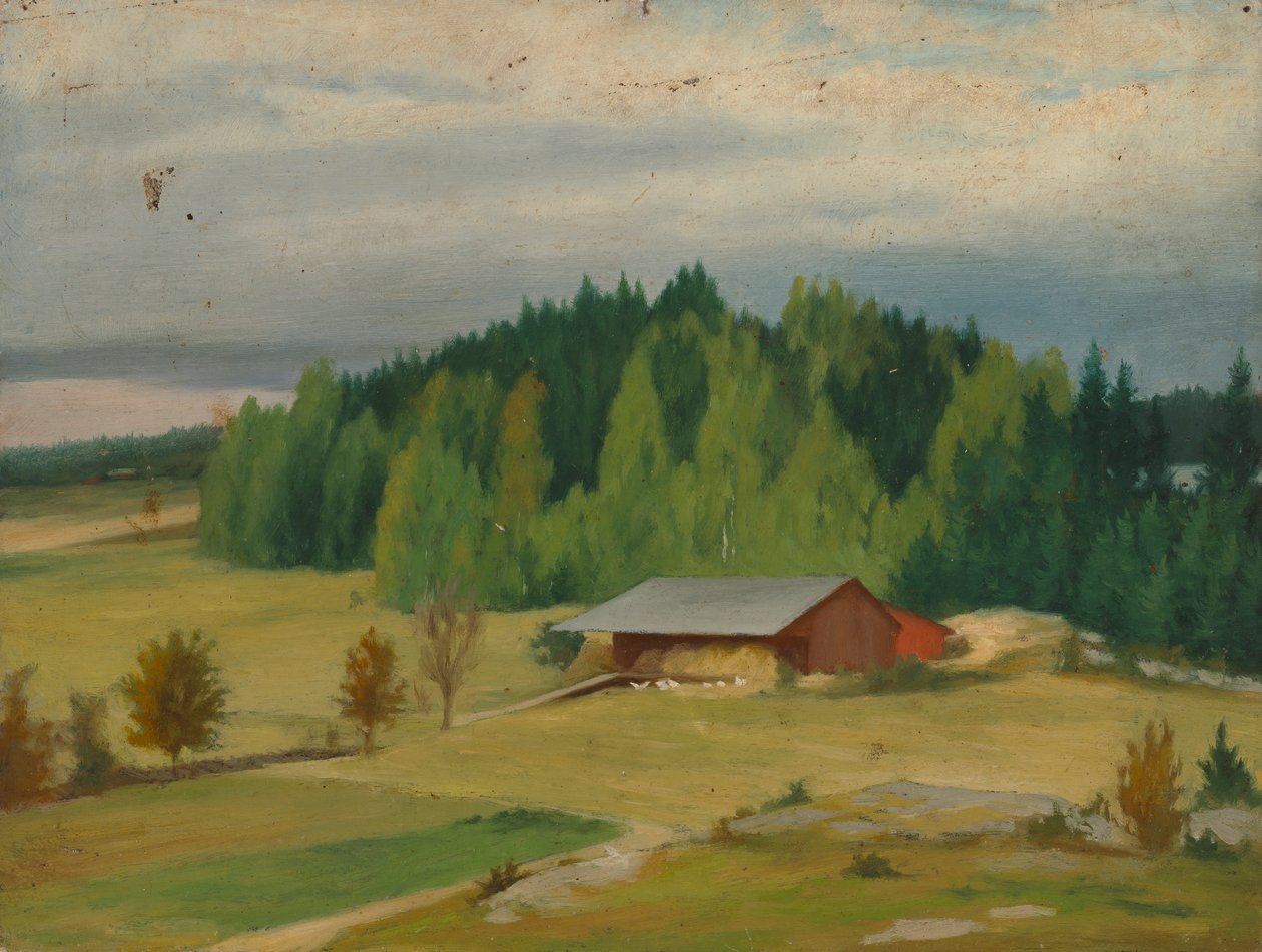 Landscape by Severin Falkman: Premium art reproduction