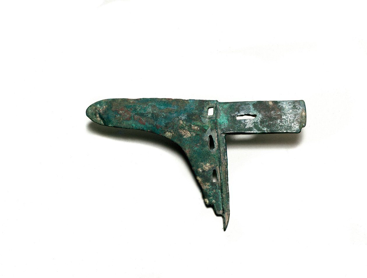 Bronze halberd blade by Shang Dynasty Chinese School