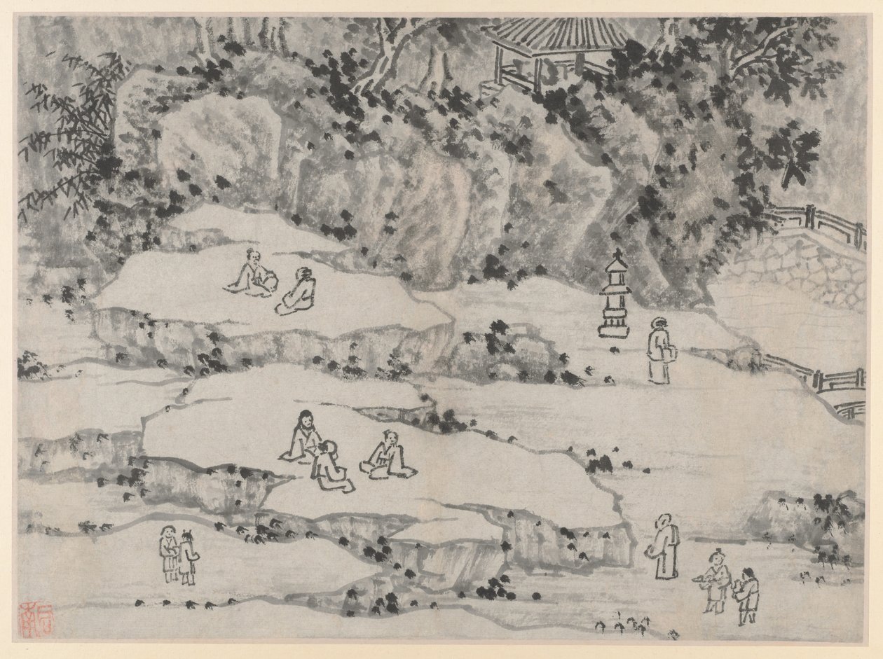 Twelve Views of Tiger Hill, Suzhou: The Nodding Stone Terrace, Tiger ...