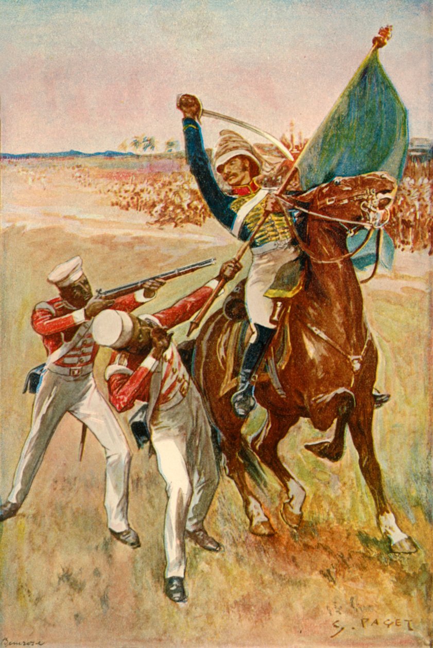 Roberts Wins the Victoria Cross by Sidney Paget